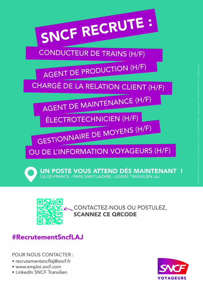 Recrutements de la SNCF. | Grisy-les-Platres
